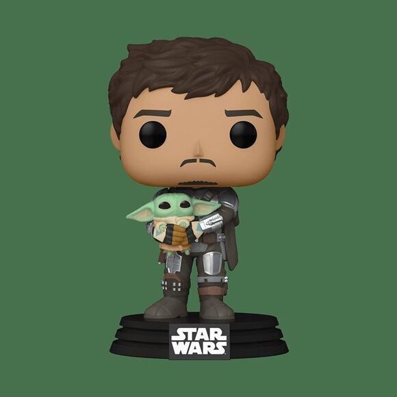 Funko | Toys | Funko Pop Star Wars The Mandalorian Mando Holding Child ...